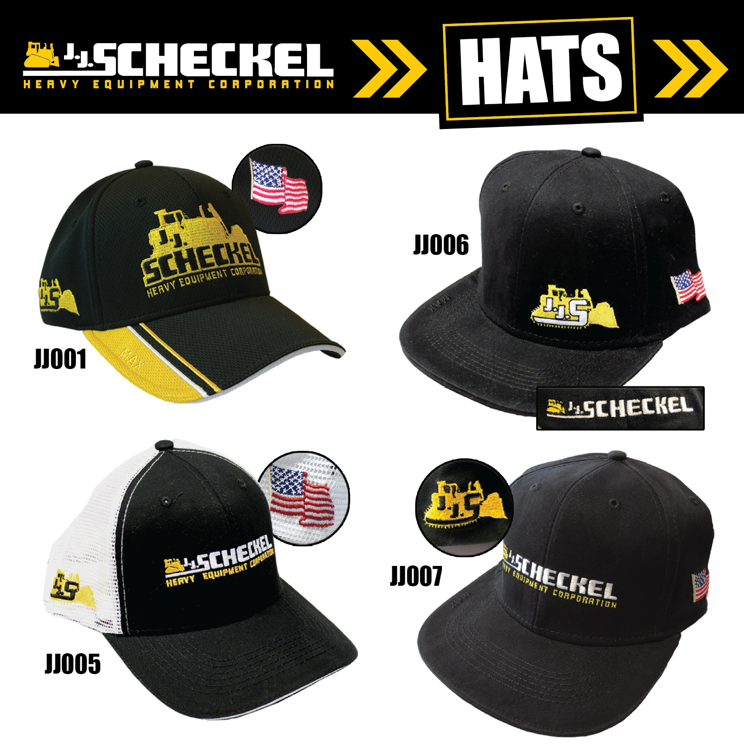 J.J. Scheckel MAX Hats – Service Supply America